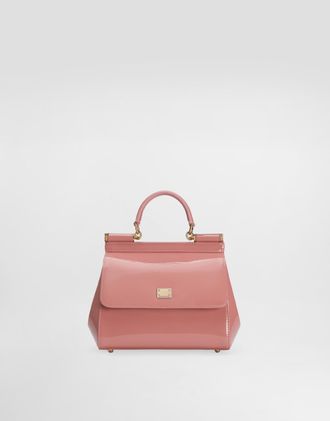 Dolce & Gabbana Henkeltasche Sicily Mittelgroß - Frau Handtaschen Rosa Onesize