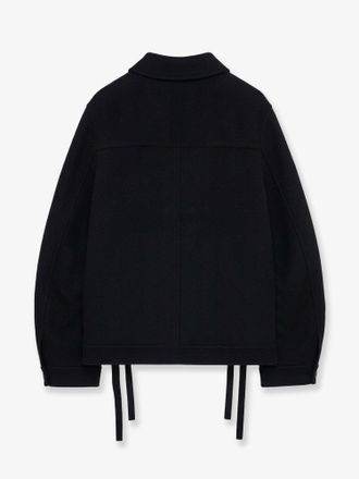 Loewe Womens Workwear Jacket Wool And Cashmere Black