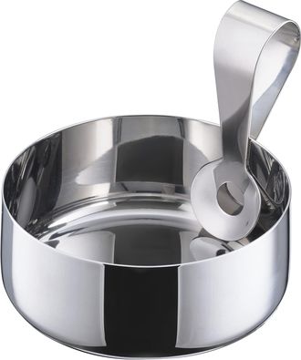 Zone Denmark Rocks Snackschale mit L&ouml;ffel, Edelstahl Sch&uuml;ssel, Servierschale f&uuml;r Snack, Dip, Tapas und S&uuml;&szlig;igkeiten, Durchm. 10,7 cm, H&ouml;he 4,5 cm, Polierter Edelsta