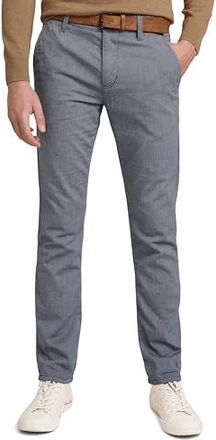 Tom Tailor Denim TOM TAILOR Denim 1016072, Chino droit structur&eacute; Homme, 21439 - Two Colored Navy Design, 32W / 34L