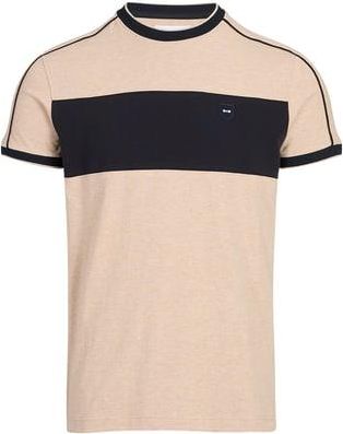 Eden Park T-shirt col rond &agrave; logo en coton m&eacute;lang&eacute;