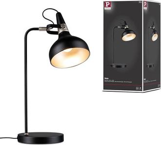 Paulmann 78479 Tischleuchte Juna E14 max. 20W Schwarz matt, Champagner Metall