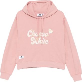 Chocoolate hoodie à logo brodé - Rose