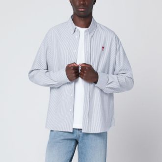 Ami Wei&szlig;es gestreiftes Ami De Coeur Hemd