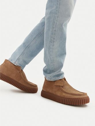 Clarks Schn&uuml;rschuhe Clarks Torhill Hi 26173663 Braun
