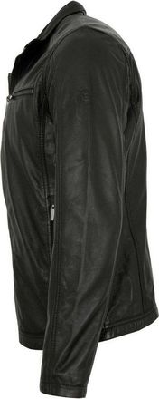 Bugatti Lederjacke BGT-022/M Bugatti - Herren Lederjacke Lammnappa schwarz