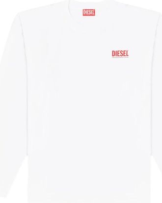 Diesel Homme, Sweatshirts et sweats &agrave; capuche, Blanc, Taille: L T-Boxt-Ls-Bisk