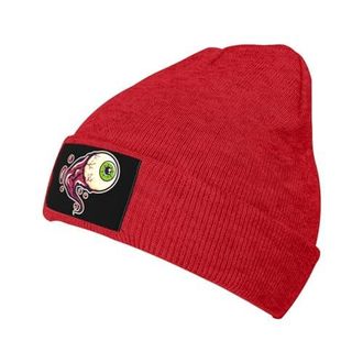 Generic Extensible Bonnet Tricot&eacute;, Yeux color&eacute;s, L&eacute;ger Chapeau Tricot&eacute;, Bonnet Hiver Chaud Tricot pour Femme, Ski, Sports