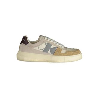 Calvin Klein Beiger Sneaker mit Kontrastdetails - - Shoes - Herren - Mehrfarbig - 43 EU