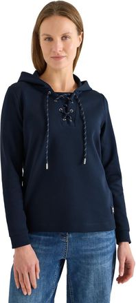 Cecil Hoodie Shirt mit Strings universal Blue XXL