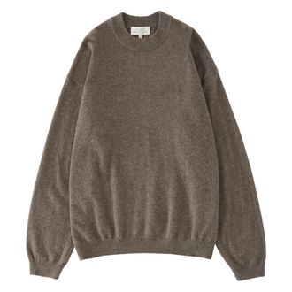 STUDIO NICHOLSON Alva Strick in Stone Melange - - Knitwear - Herren - Grau - L