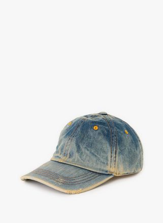 Acne Studios Casquette en denim d&eacute;lav&eacute; de coton