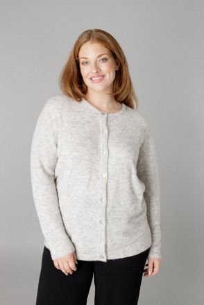 Base Level Curvy Cardigan Yulia mit Woll-Anteil und Knopfleiste