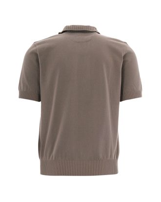 Paul & Shark Mens Polo Shirt Open Collar Brown Outside: Cotton T-shirts And Polos