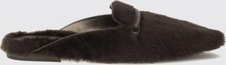 Brunello Cucinelli Shearling-Mules von mit spitzer Zehenpartie und Monili-Verzierung