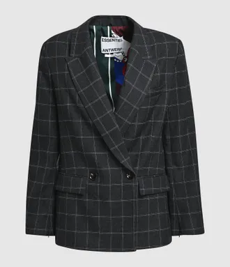 Essentiel Blazer Kendra Gris Blanc Cass&eacute;