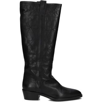 Lina Locchi Damen Hohe Stiefel Schwarz - - Shoes - Damen - Schwarzk - 36 EU