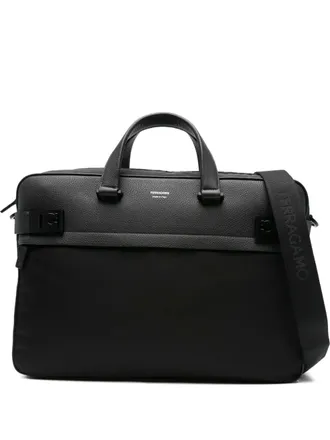 Ferragamo pochette dordinateur à motif Gancini - Noir