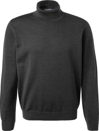 Maerz MAERZ Muenchen Herren Rollkragenpullover grau unifarben