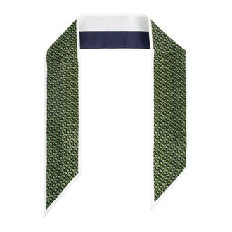 Tory Burch Femme, Accessoires, Vert, Taille: ONE Size The Silk Scarf