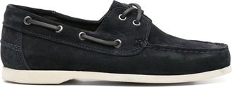 Maneb&igrave; mocassins en daim - Bleu