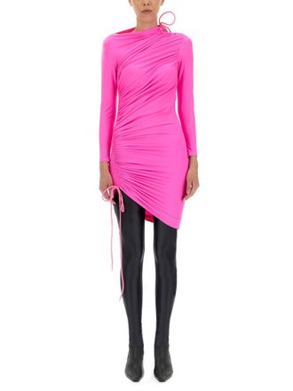 Balenciaga Matt Spandex Mini Dress - Pink