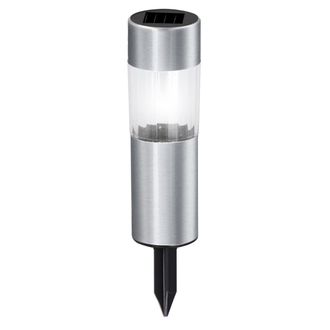 Grundig Grundig Solarleuchten Bodenleuchte 6er Set - Edelstahl Solar Licht - Solarlampen f&uuml;r Au&szlig;en