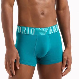 Emporio Armani Boxer Homme avec Logo &eacute;lastique Visible, sous-v&ecirc;tement en Coton Extensible, Article EM000231 AF10772, U9187 Harbor Blue, XL