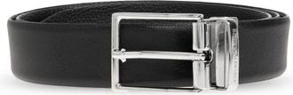 Emporio Armani Homme, Accessoires, Noir, Taille: ONE Size Ceinture r&eacute;versible en cuir Saffiano