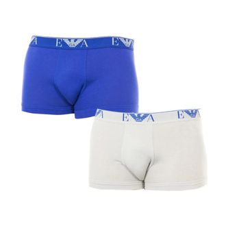 Emporio Armani Homme, Sous-v&ecirc;tements, Multicolore, Taille: S Pack-2 Boxers Retro &Eacute;lastiques en Coton