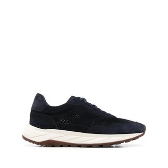 Henderson Blaue Wildleder Casual Sneakers - - Shoes - Herren - Blau - 46 EU