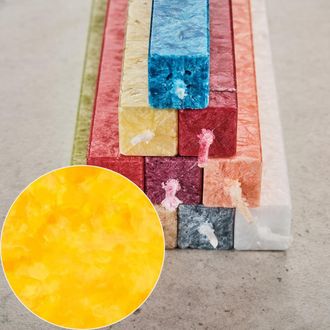 AMABIENTE classic - Eckige Stabkerze | einzigartige Form | 40 cm Höhe - 12 Stunden Brenndauer | 2 Stück | präzise Handarbeit | rußfreies Abbrennen & ruhiges Fla