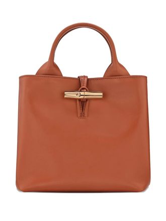 Longchamp sac &agrave; main Le Roseau S - Marron