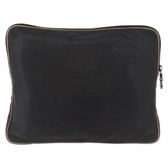 Loewe unisex, Pre-owned, Noir, Taille: ONE Size Pre-owned Leather Clutch