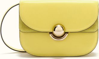 Furla Sfera Umh&auml;ngetasche Mini Museum Yellow Gelb Weiches Kalbsleder + Wildleder Damen