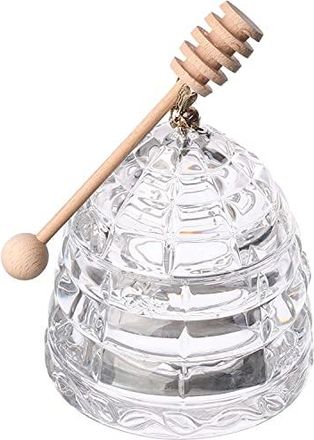 Bohemia Design Pot à miel en cristal - Transparent 300ml Minimaliste de luxe