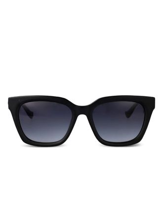 Yohji Yamamoto lunettes de soleil à monture carrée - Noir
