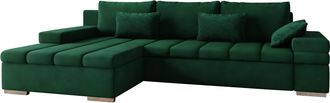 Mirjan24 Ecksofa Bangkok Premium, Eckcouch mit Schlaffunktion und Bettkasten, Couch L-Form Sofa, G&auml;stezimmer, Wohnlandschaft (Uttario Ve. 2951 + Uttario Ve. 29
