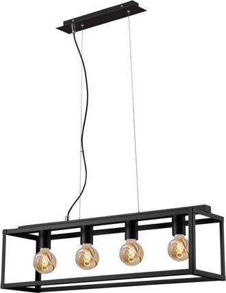 Briloner Pendelleuchte Pendellampe retro/vintage 4xE27 Metall schwarz 40W IP20