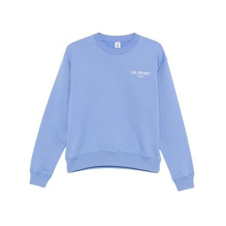 Sporty & Rich Damen, Sweatshirts & Hoodies, Blau, MGr&ouml;&szlig;e