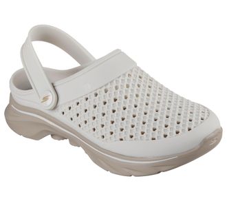 Skechers Damen Foamies Go Walk 7-Joyous Holzschuh, Taupe, 41 EU