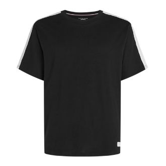 Tommy Hilfiger T-Shirt f&uuml;r Herren, Regul&auml;r, kurz&auml;rmlig (Schwarz)