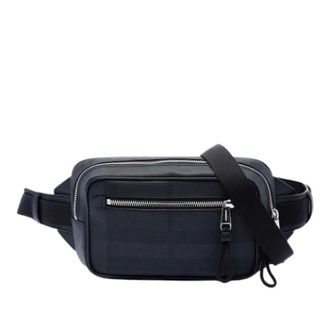Burberry Sac banane en toile Pre-owned - Femme - Pre-owned - Noir - Taille: ONE Size