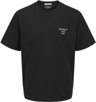 Jack & Jones Joracapulco Back T-Shirt &agrave; col Rond pour Homme, Noir, L
