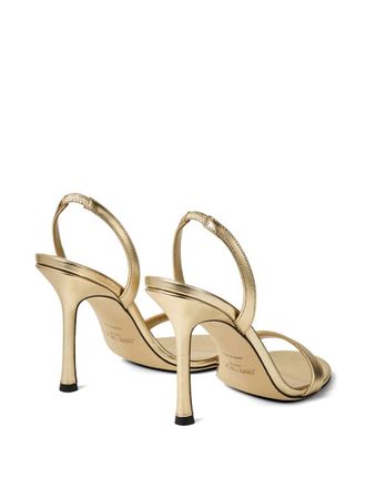 Jimmy Choo London Jenn Heel Sandal - Gold