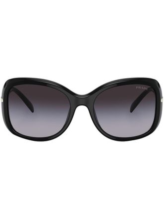 Prada Sonnenbrille mit Logo - Schwarz