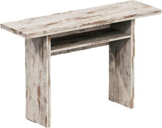 Dmora Table extensible Lavanda, Table à manger avec ouverture de livre, Console polyvalente extensible, Fabriqué en Italie, Cm 120x70h75, Vintage, avec