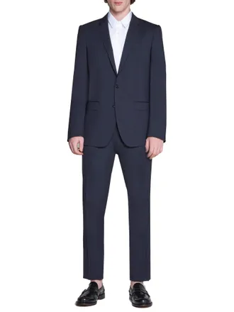 Dolce & Gabbana Mens Single-Breasted Suit Blue Virgin Wool Suits
