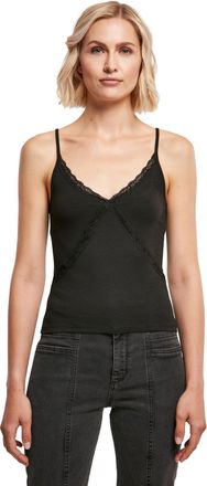 Urban Classics Damen Top Ladies Lace 90´s Top Black XXL