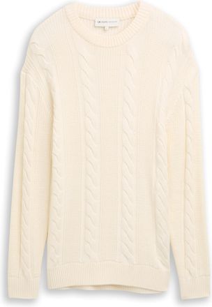 Tom Tailor Herren 1049202 Pullover, 12906-Wool White, Medium